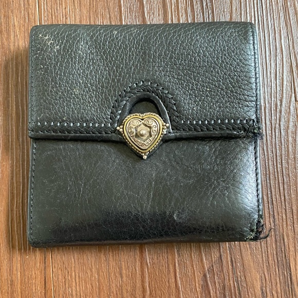 Brighton | Bags | Brighton Vintage Black Leather Silver Hardware ...